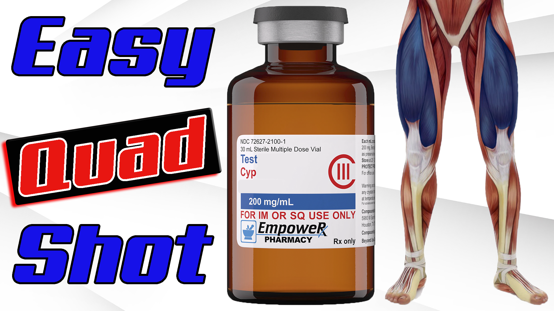 Easy TRT Quad Injection | Live Demo | Testosterone Replacement Therapy ...